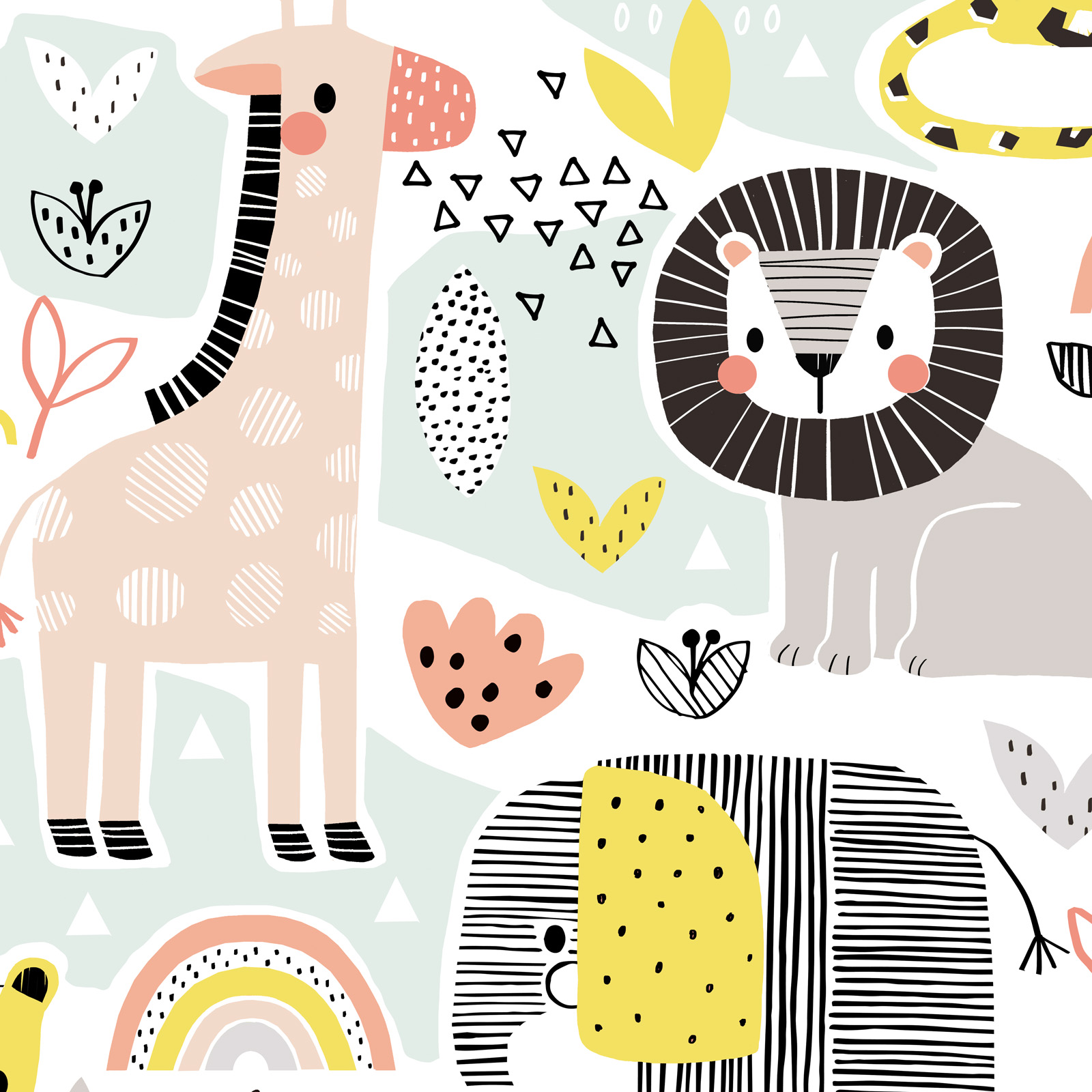 modern jungle - wendy kendall designs - freelance surface pattern designer