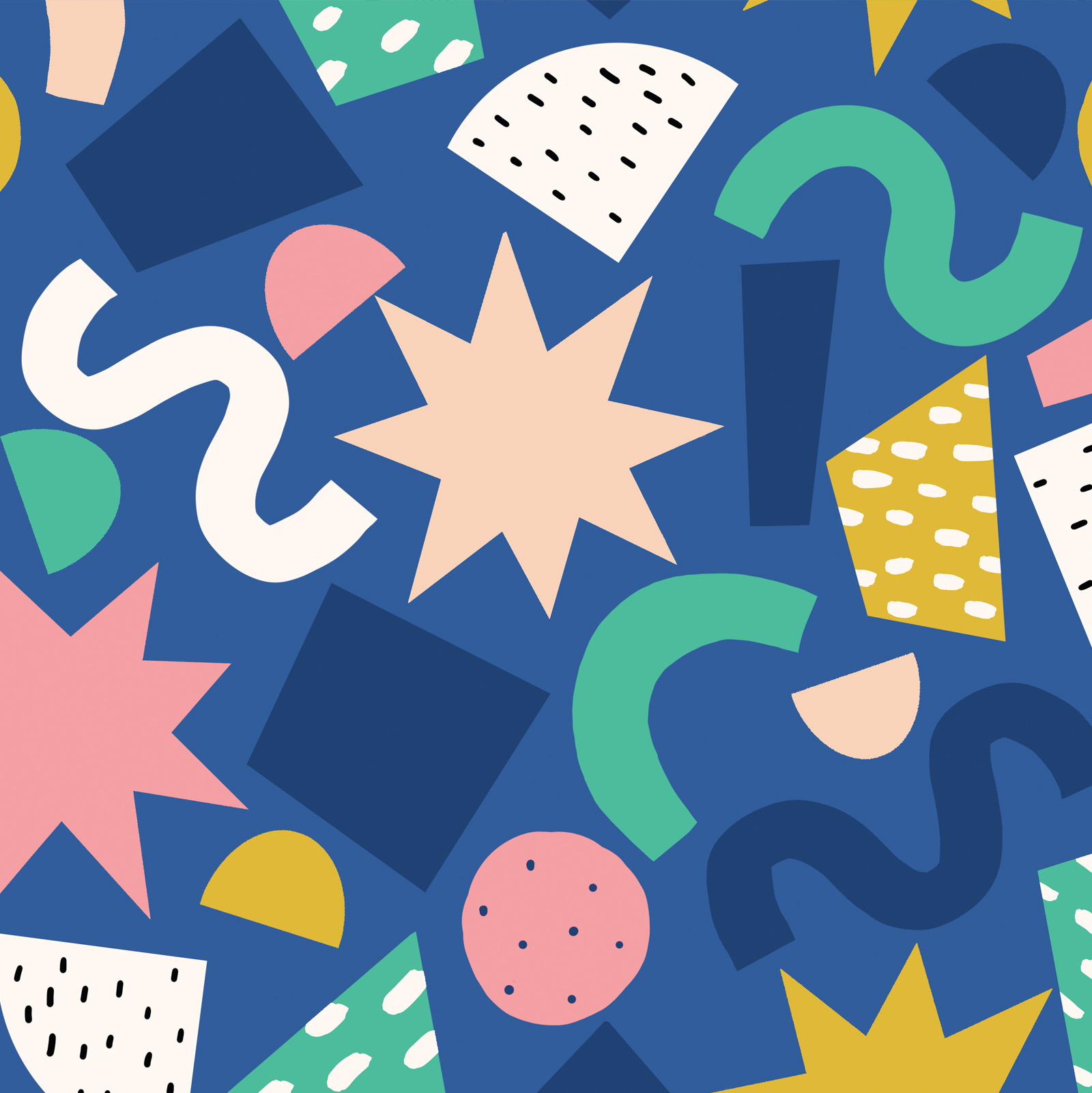 summer shapes - wendy kendall designs - freelance surface pattern designer